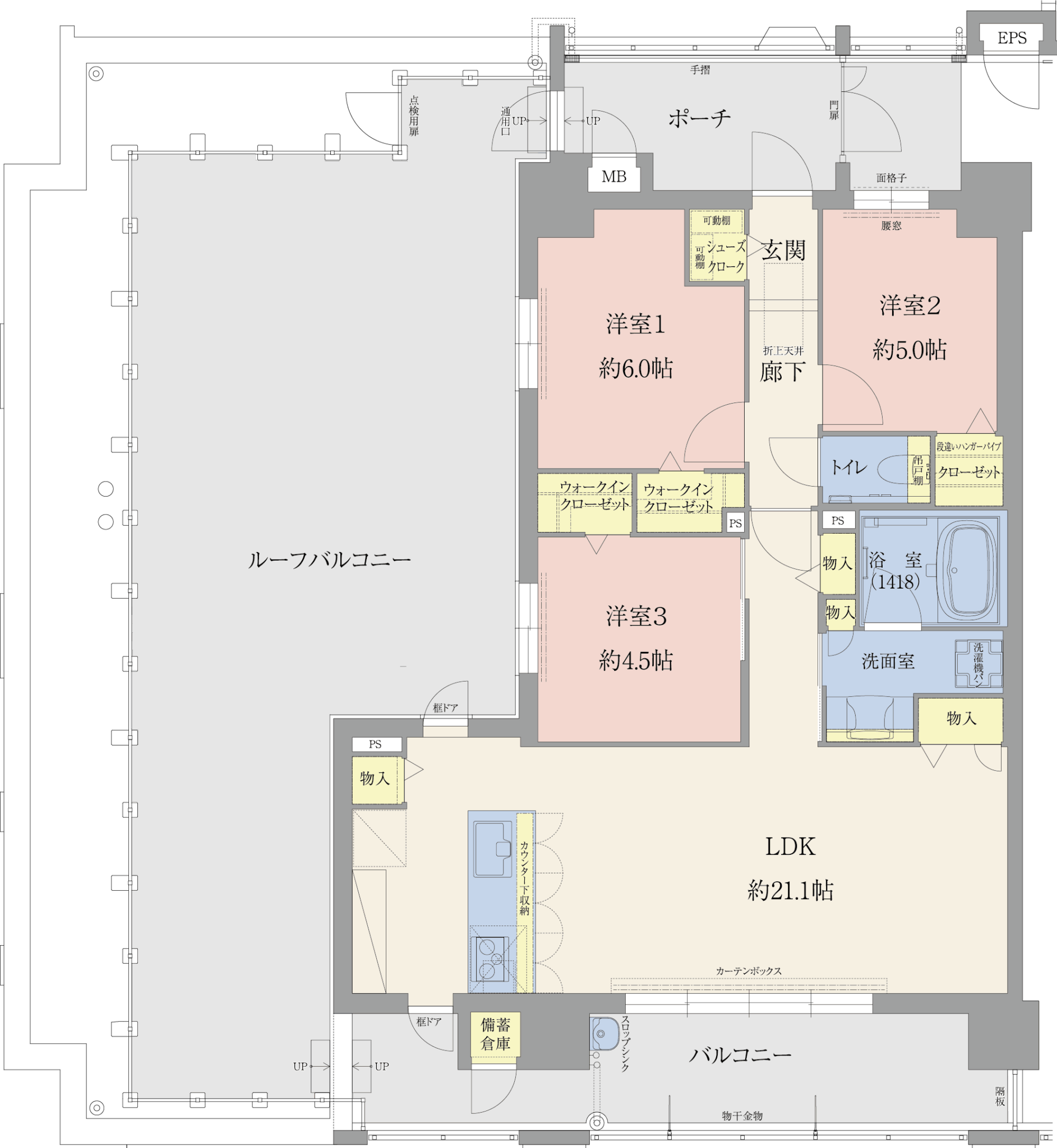 間取り | エイルマンション九大学研都市 | 作州商事の新築分譲マンション